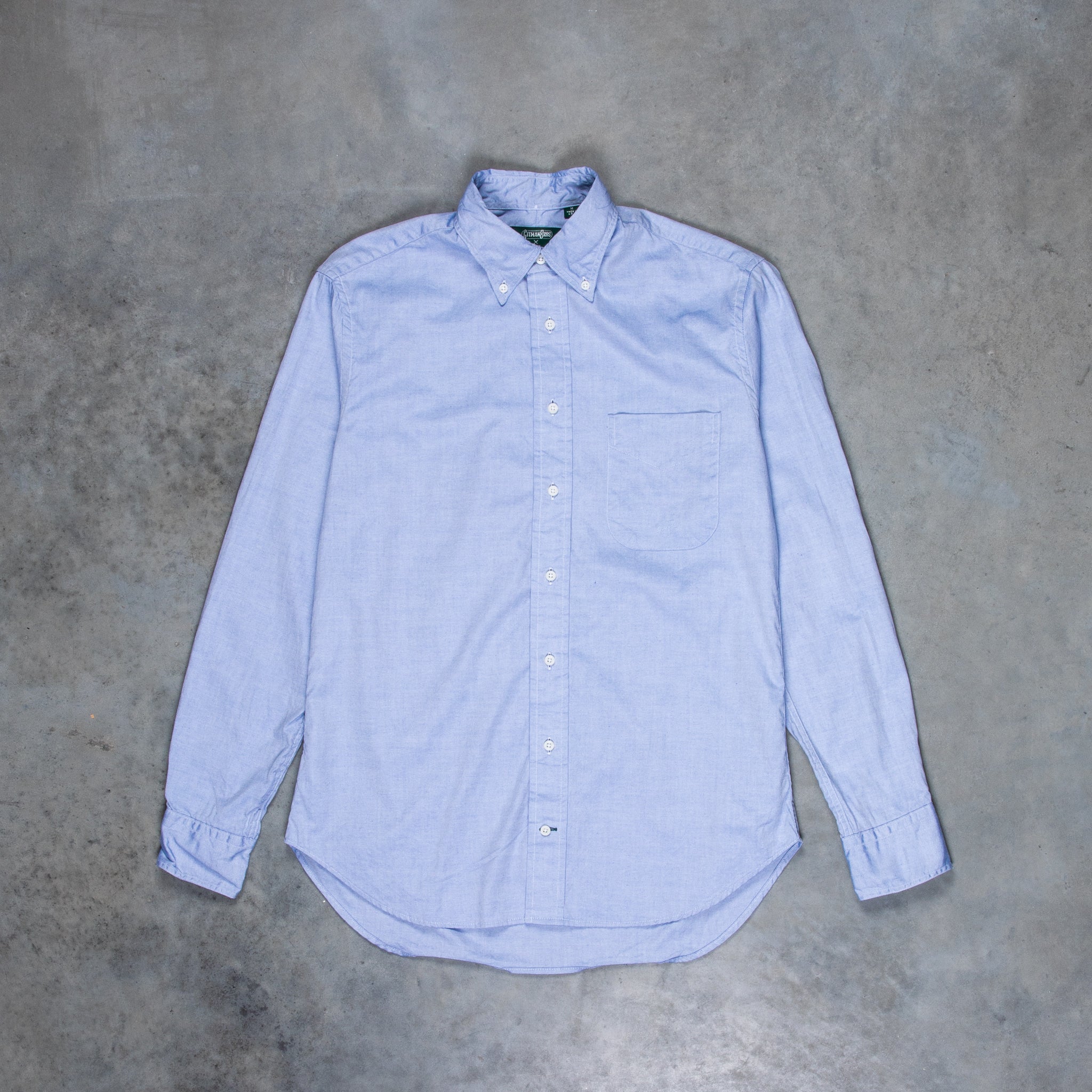 Gitman Vintage x Frans Boone 80/2 japanese yarndyed oxford mid blue – Frans Boone Store