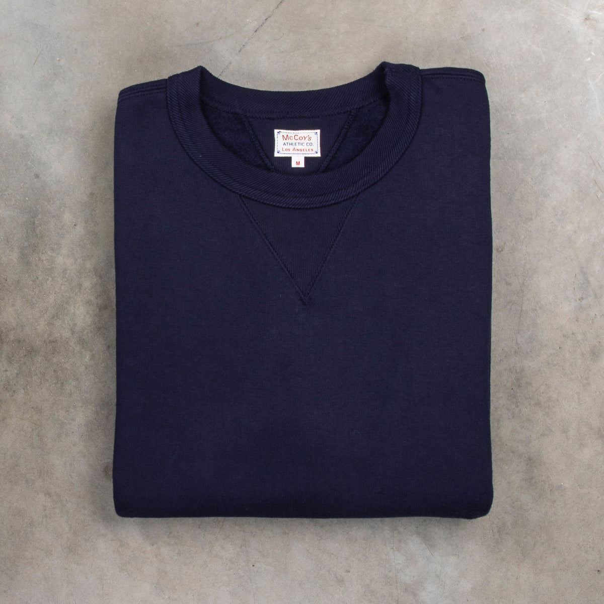 The Real McCoys Athletic 10 Oz Loopwheel Sweatshirt Navy – Frans Boone ...