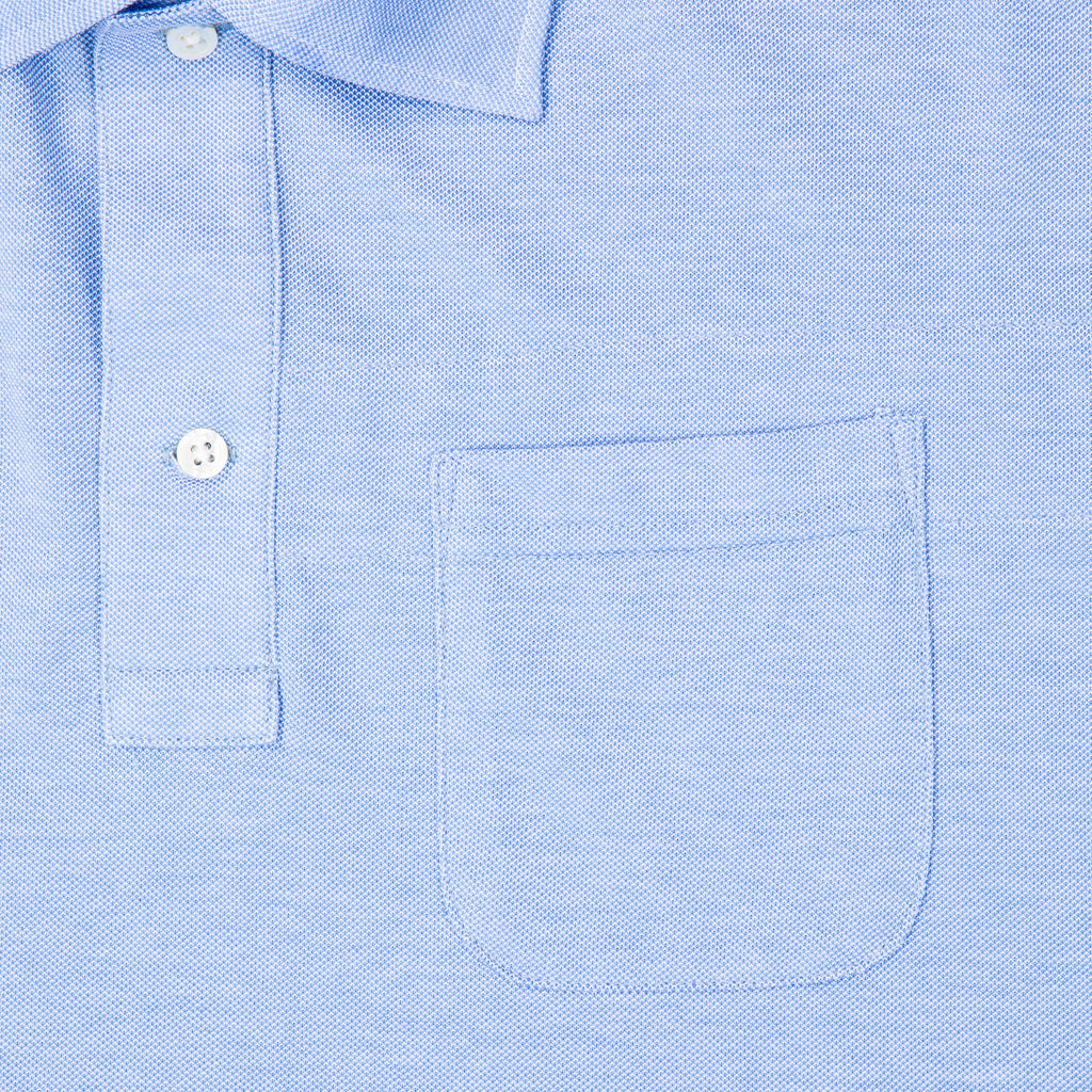 Engineered Garments Polo Pique Light Blue – Frans Boone Store