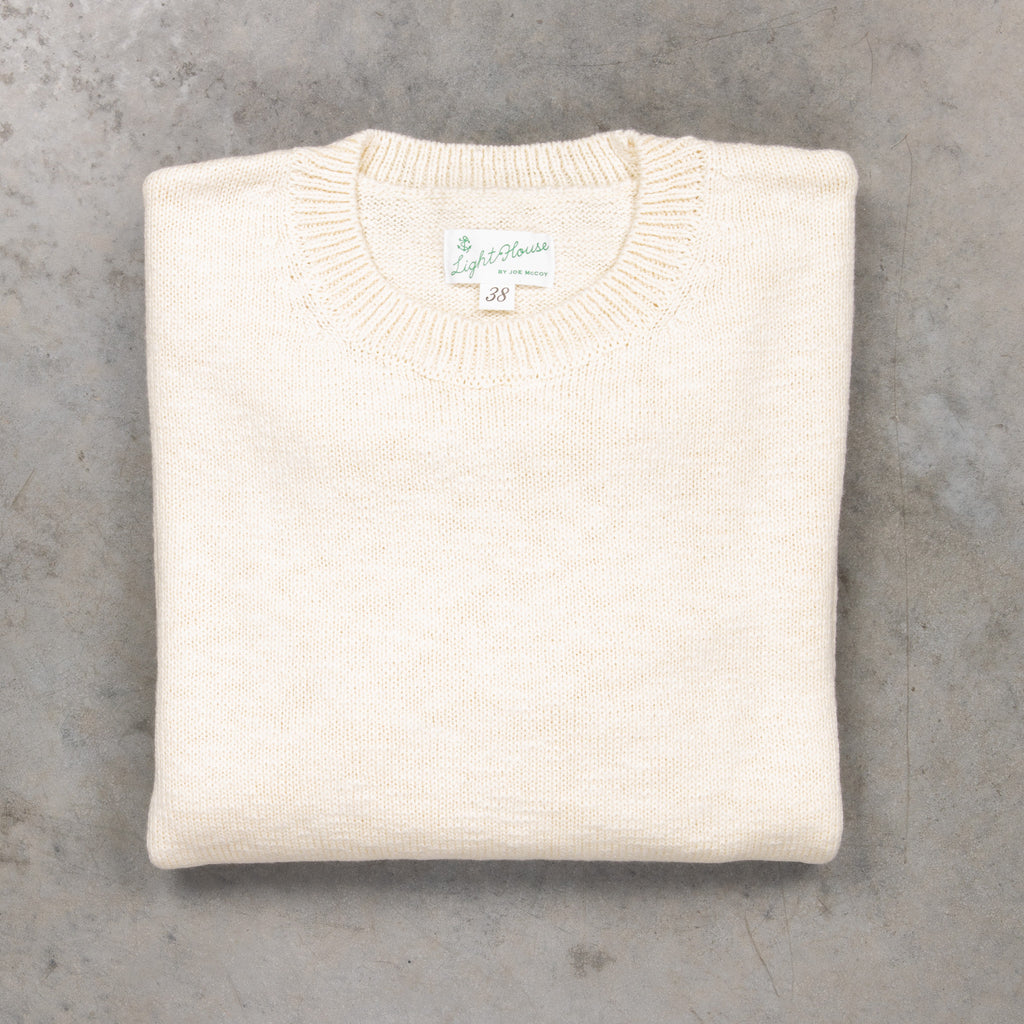 The Real McCoy's Summer Sweater Crew Neck Ecru – Frans Boone Store