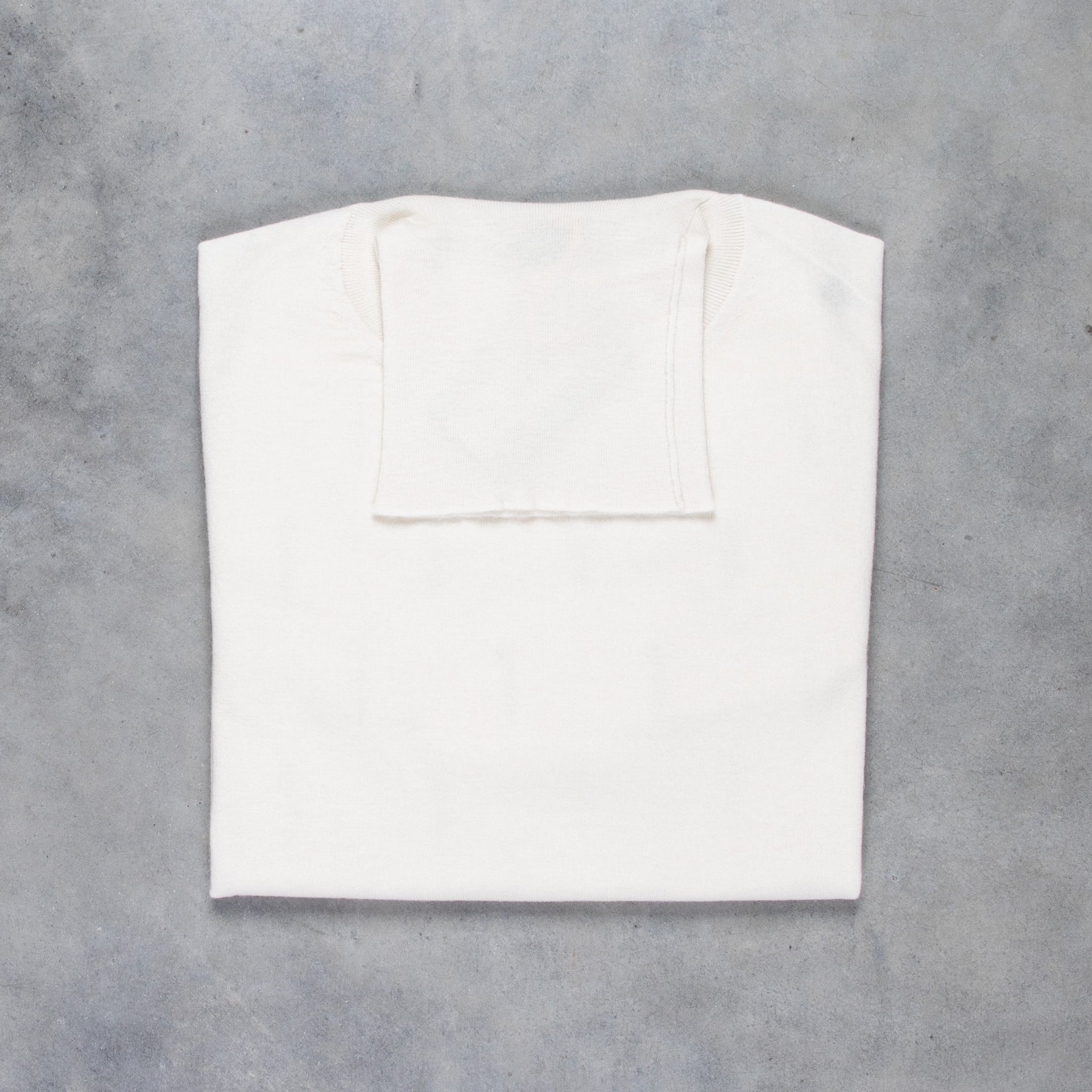 Drumohr Luxury 30G Cashmere Roll Neck Bianco Garza – Frans Boone Store