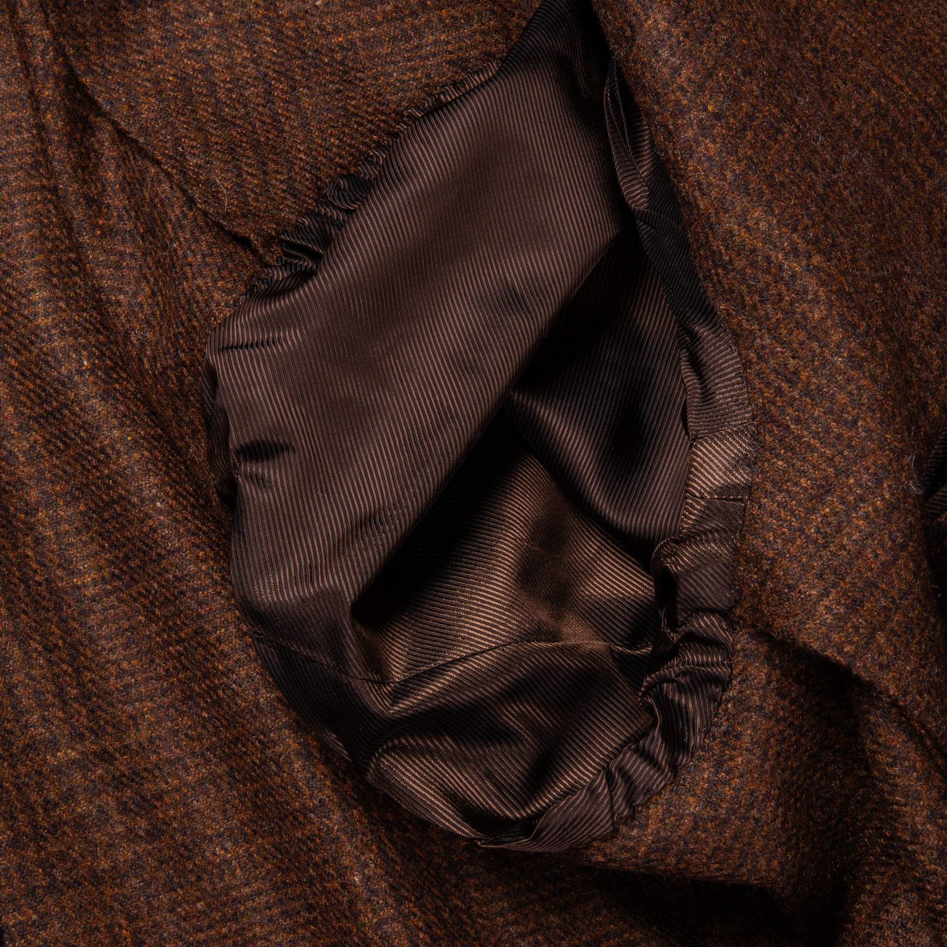 De Petrillo Benny Wool Flannel Prince Of Wales Marrone – Frans Boone Store