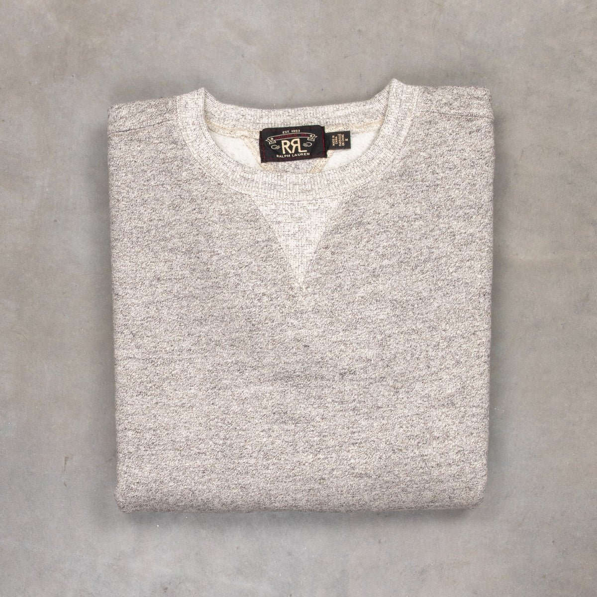 RRL Fleece Sweatshirt Athletic Grey – Frans Boone Store