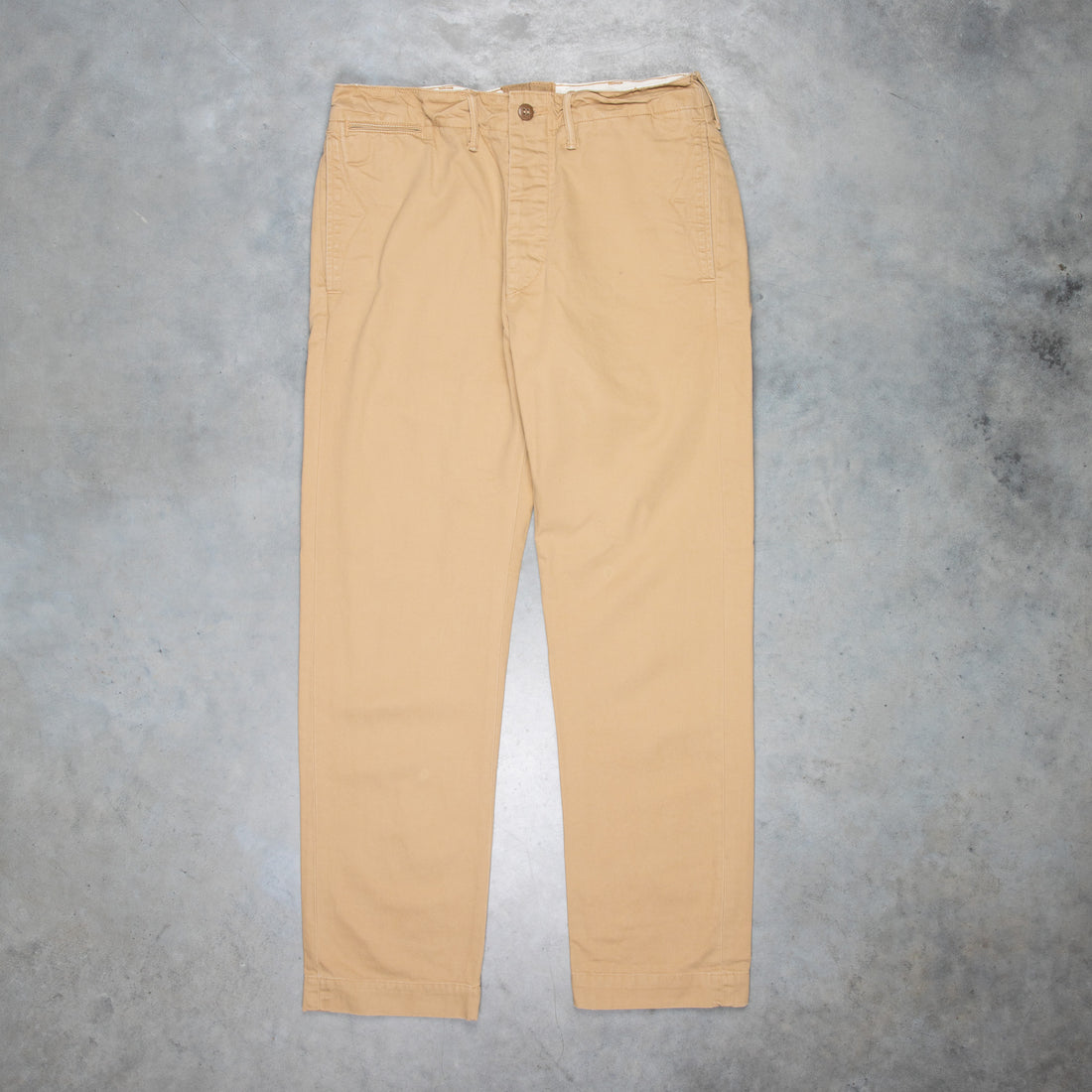RRL Officer´s flat pant new military khaki – Frans Boone Store