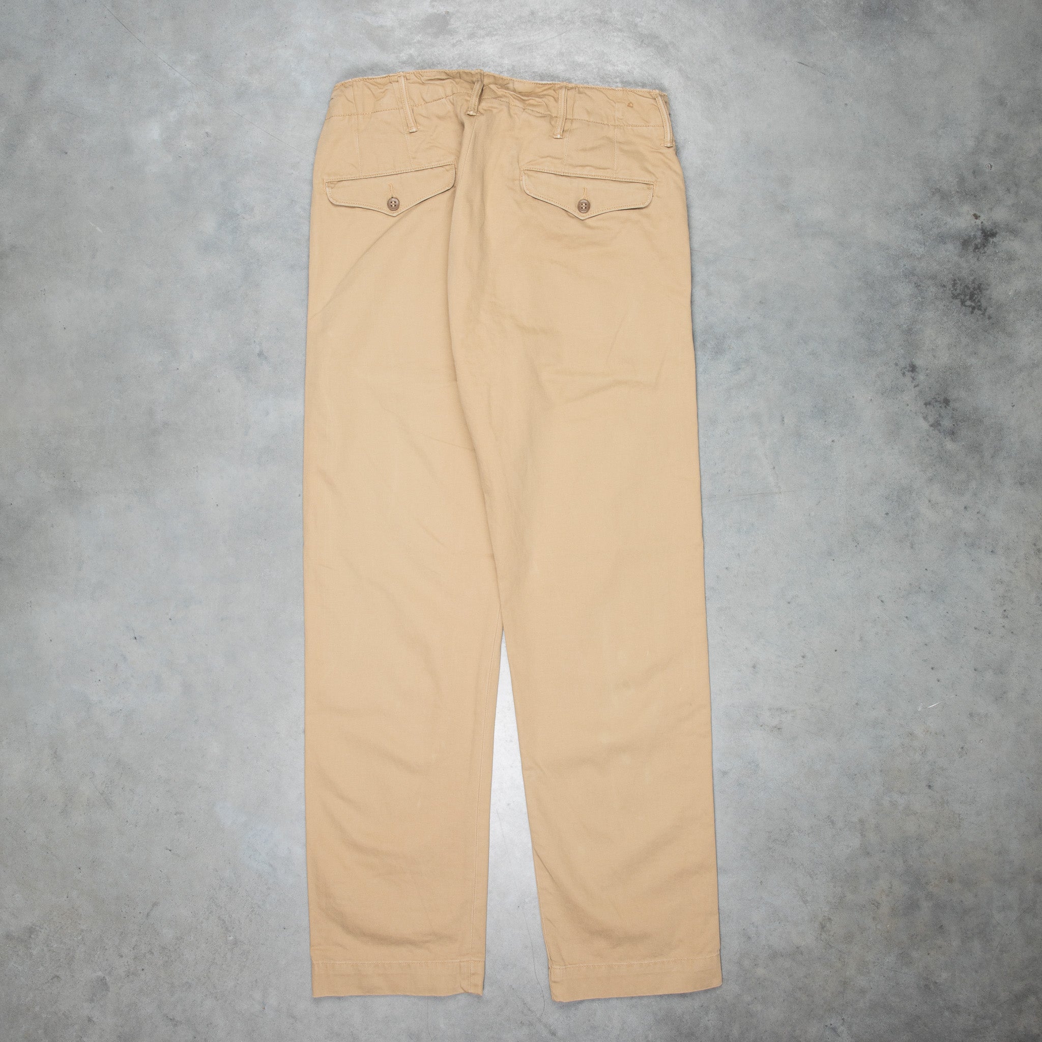 RRL Officer´s flat pant new military khaki – Frans Boone Store