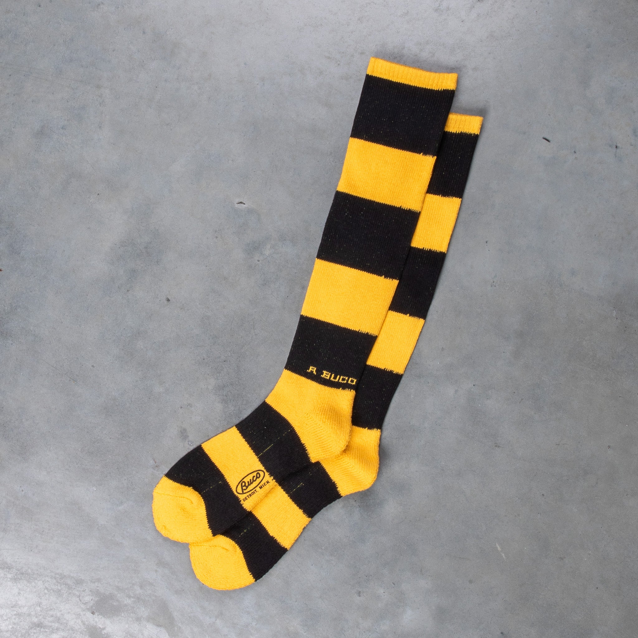 Buco Striped Action Socks Yellow/Black – Frans Boone Store