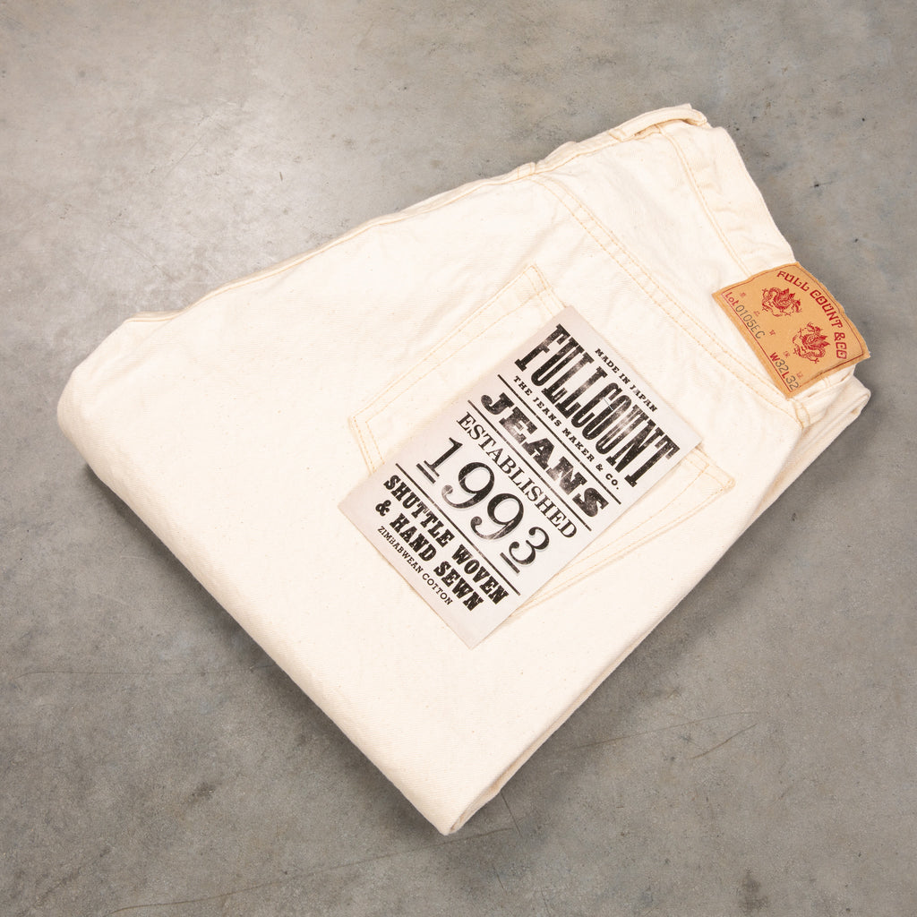 Fullcount 0105 Loose Straight 13.7 Oz Ecru – Frans Boone Store