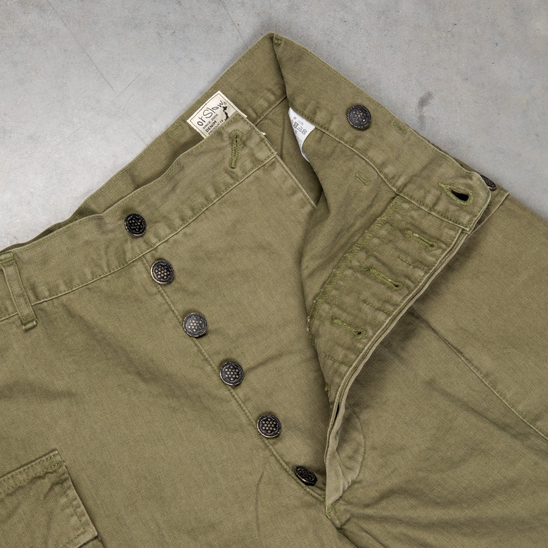 Orslow U.S Army 2 pockets Cargo pants Army Green – Frans Boone Store