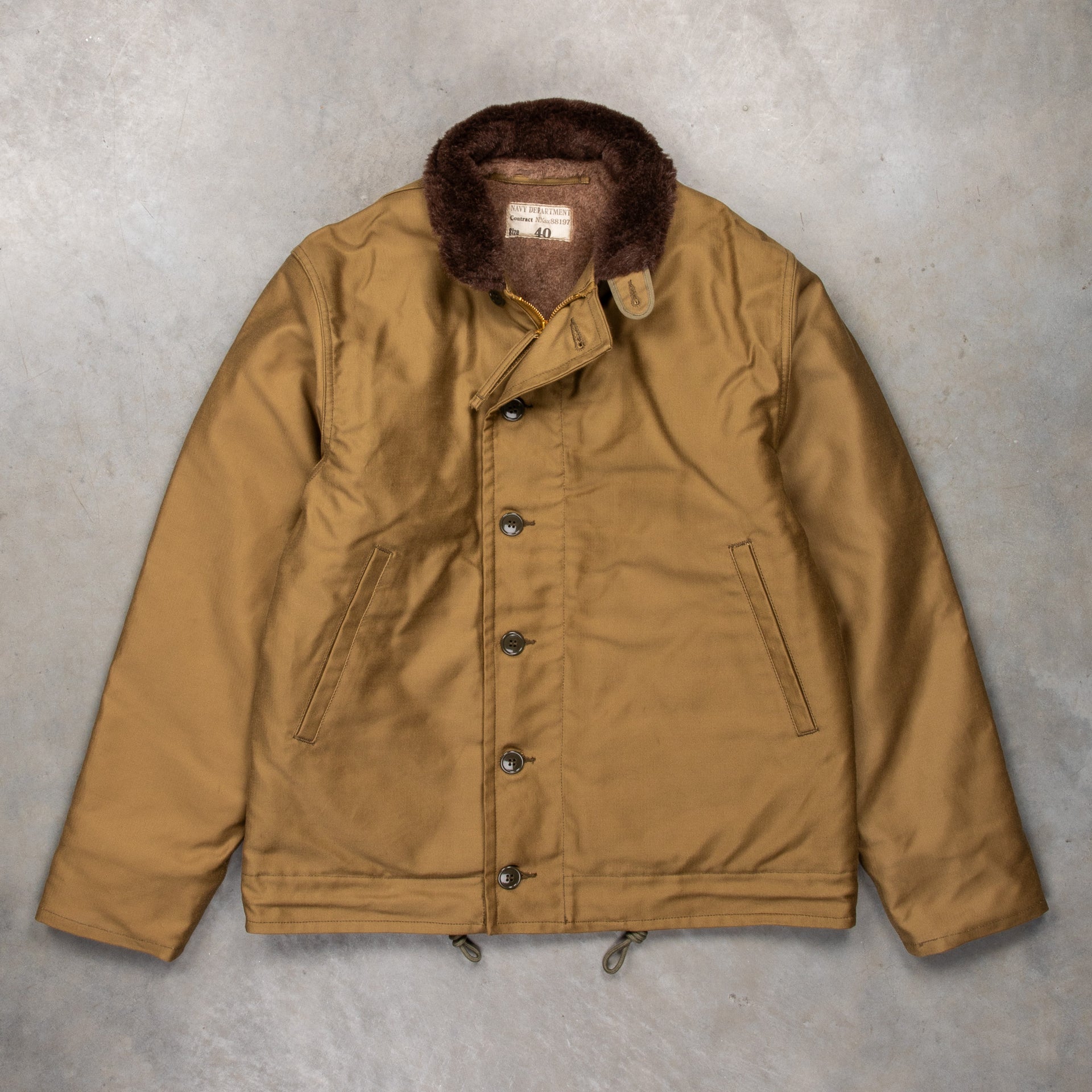 The Real McCoy's N-1 Deck Jacket Khaki – Frans Boone Store