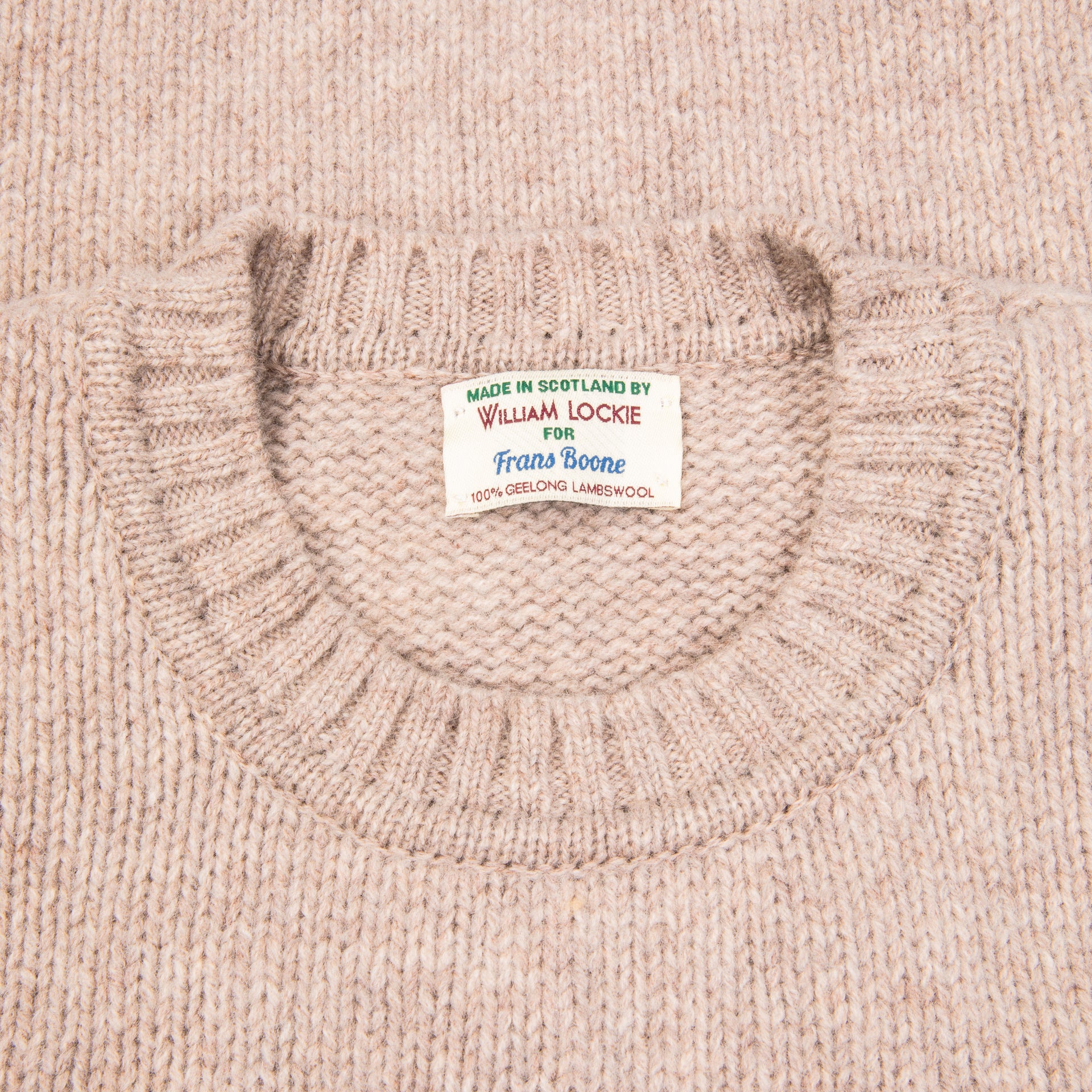 William Lockie x Frans Boone Alain Lambswool Crew Neck Cobble – Frans ...