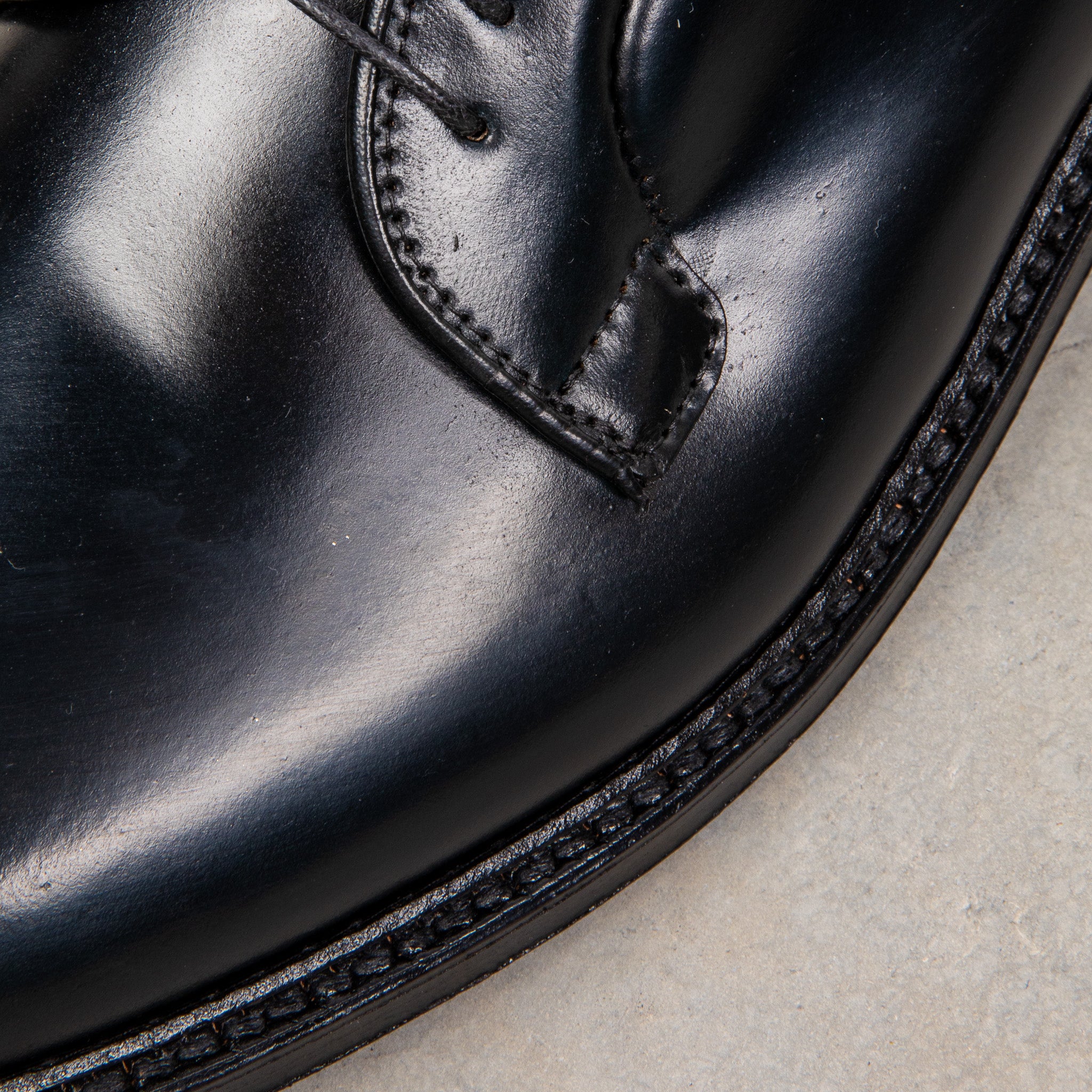 Alden Black Cordovan Plain Toe Blucher – Frans Boone Store Alden Black Cordovan Plain Toe Blucher – Frans Boone Store