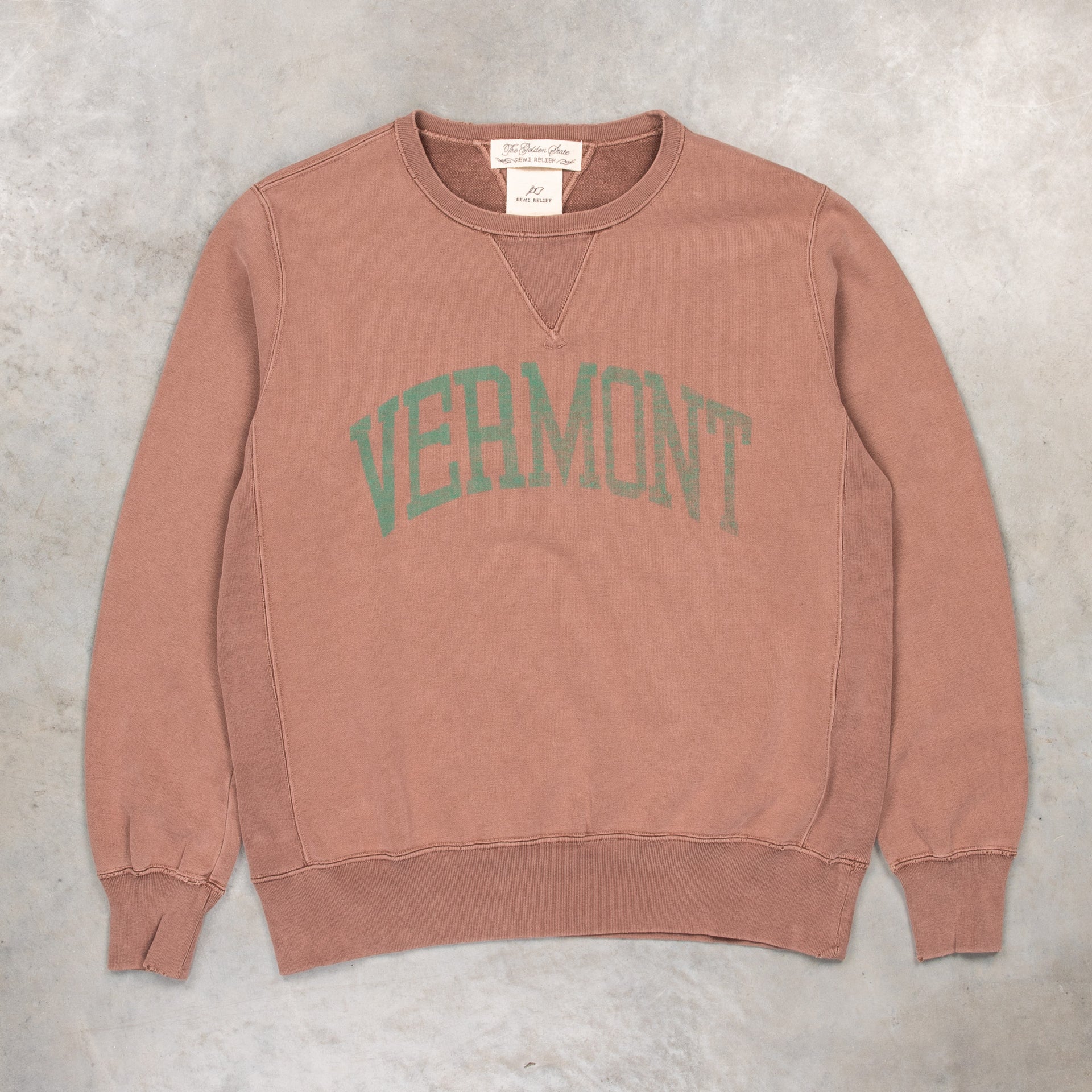 Remi Relief Special Finish Sweat Crew Neck Vermont Brown – Frans Boone ...