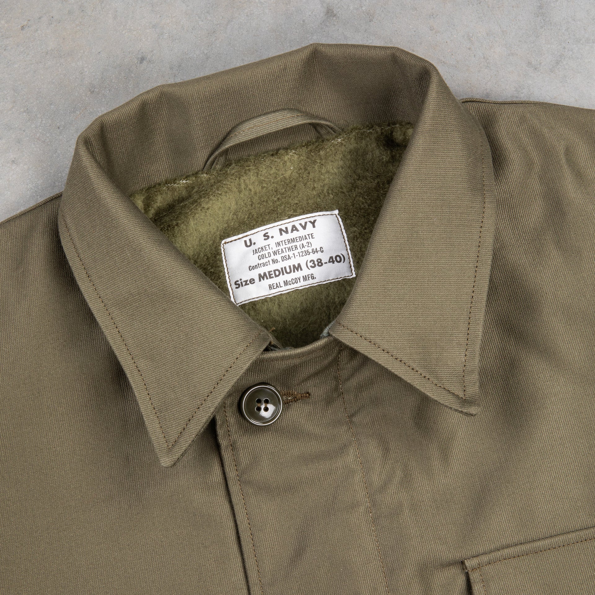 The Real McCoy's U.S.N. A-2 Deck Jacket Real McCoy MFG. – Frans Boone Store