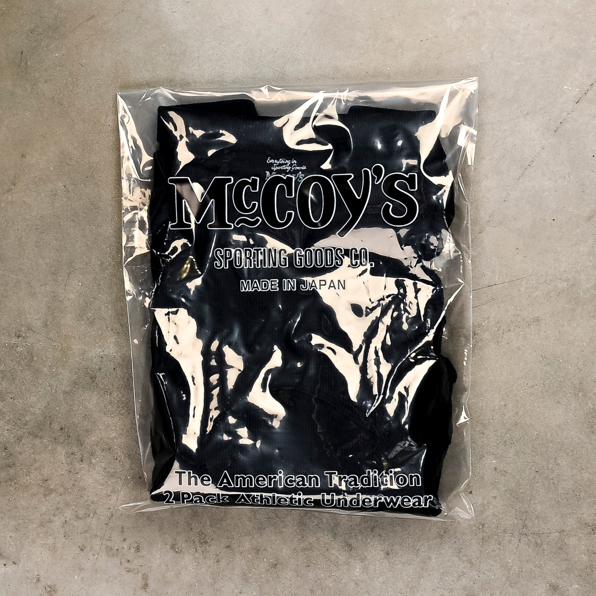 The Real McCoy's 2Pcs Pack Athletic Underwear Black – Frans Boone Store