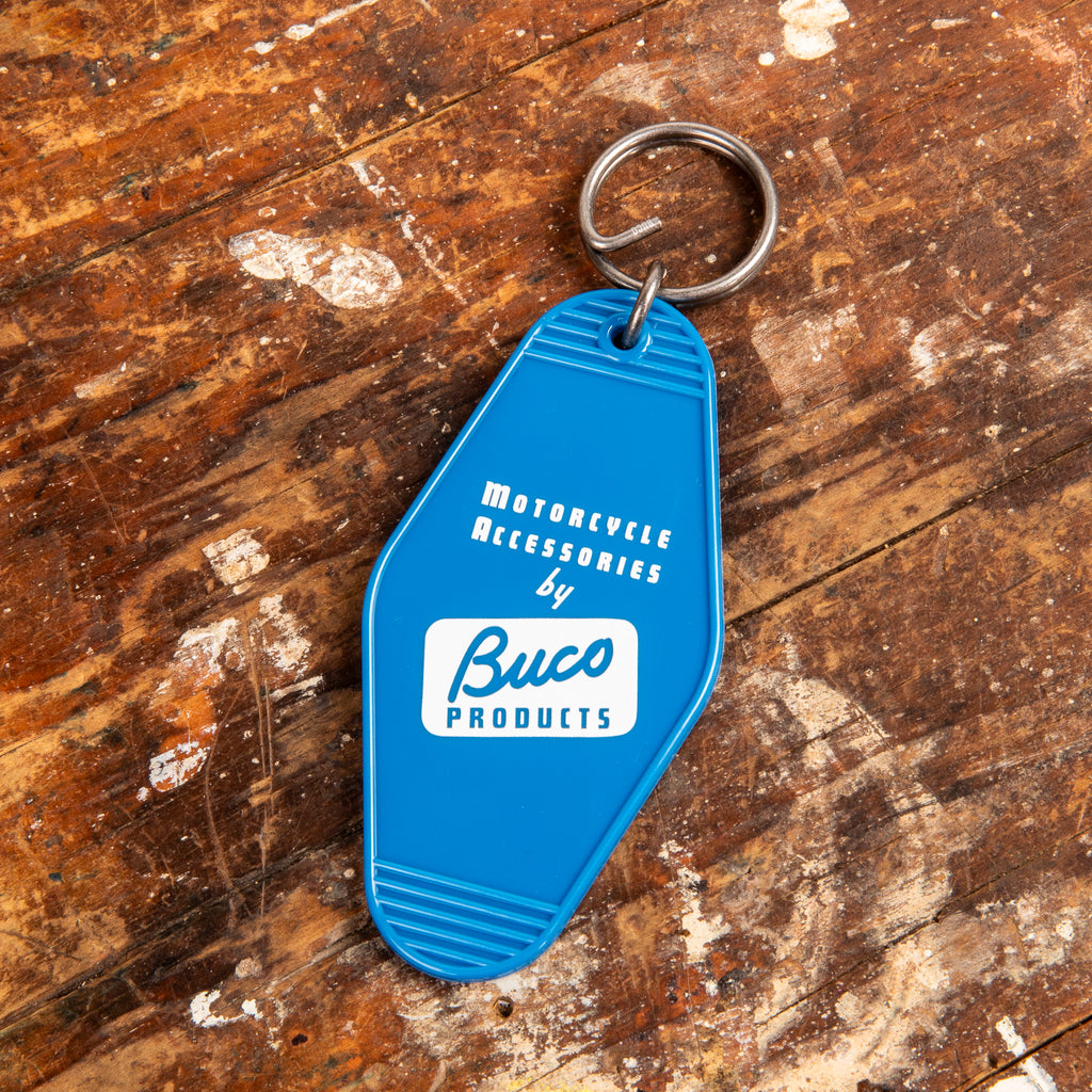 The Real McCoy's Motel Key Ring Blue – Frans Boone Store