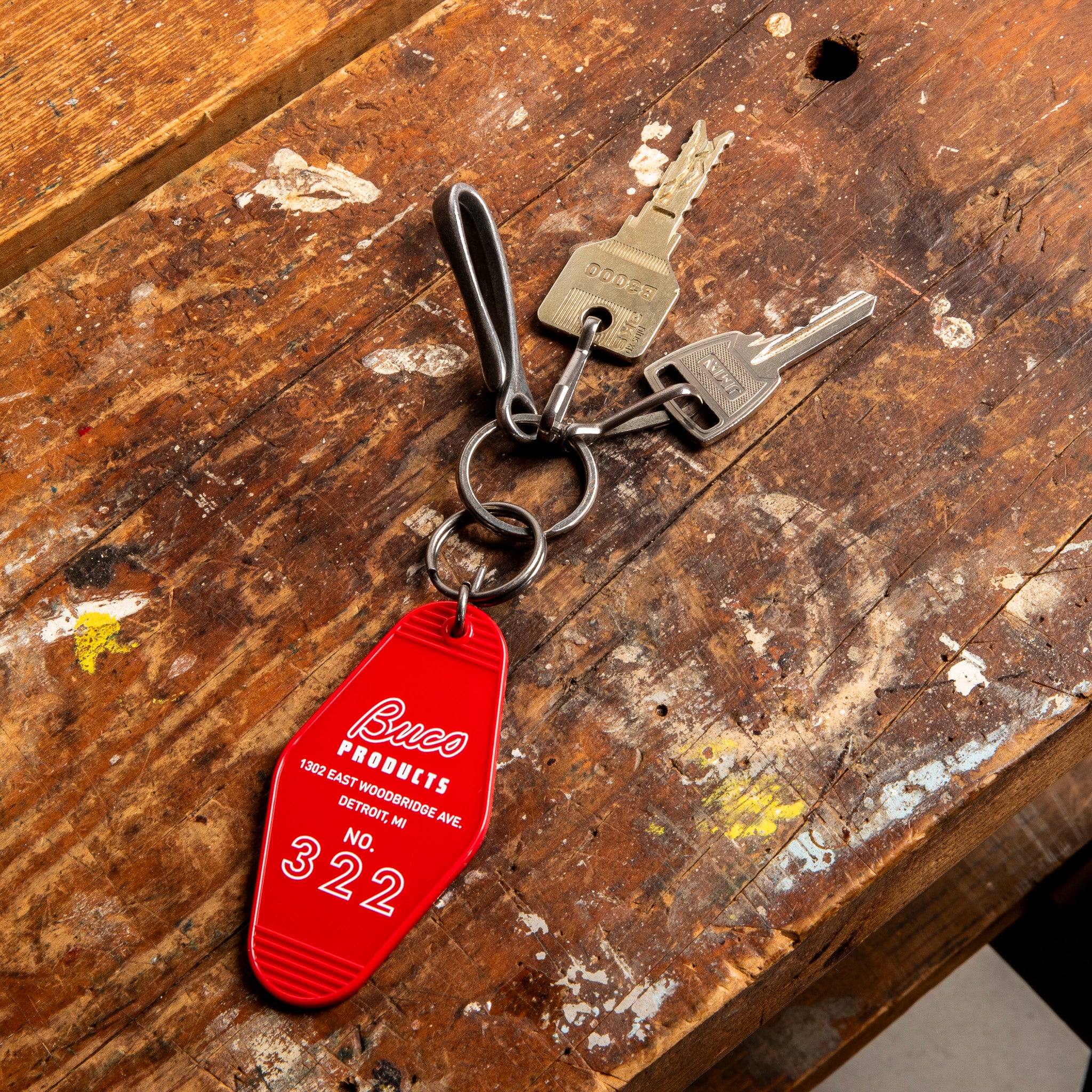 The Real McCoy's Motel Key Ring Red – Frans Boone Store