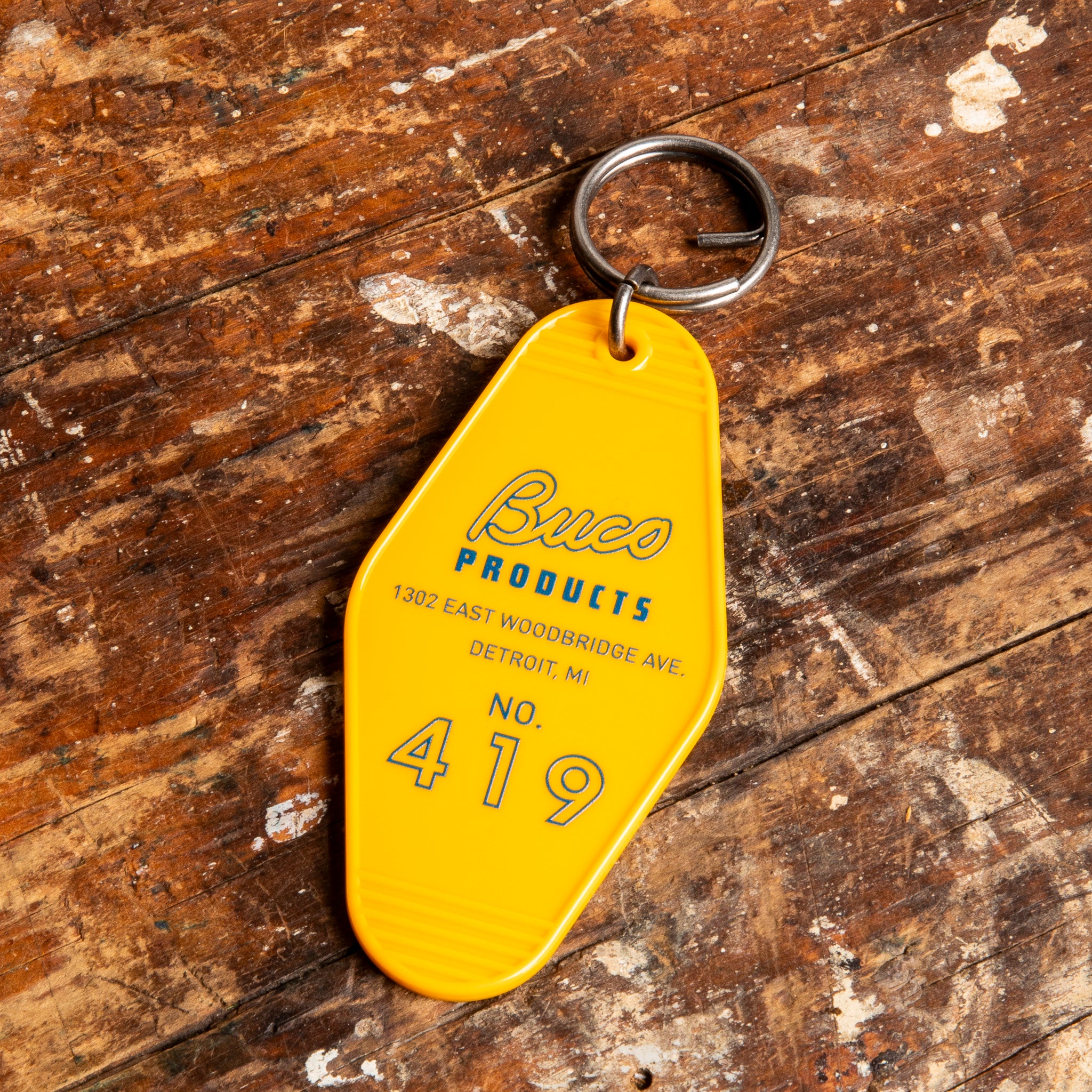 The Real McCoy's Motel Key Ring Yellow – Frans Boone Store