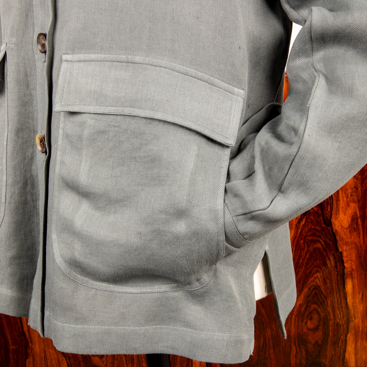 De Petrillo Shirt Jacket Hemp Canapa Grey – Frans Boone Store