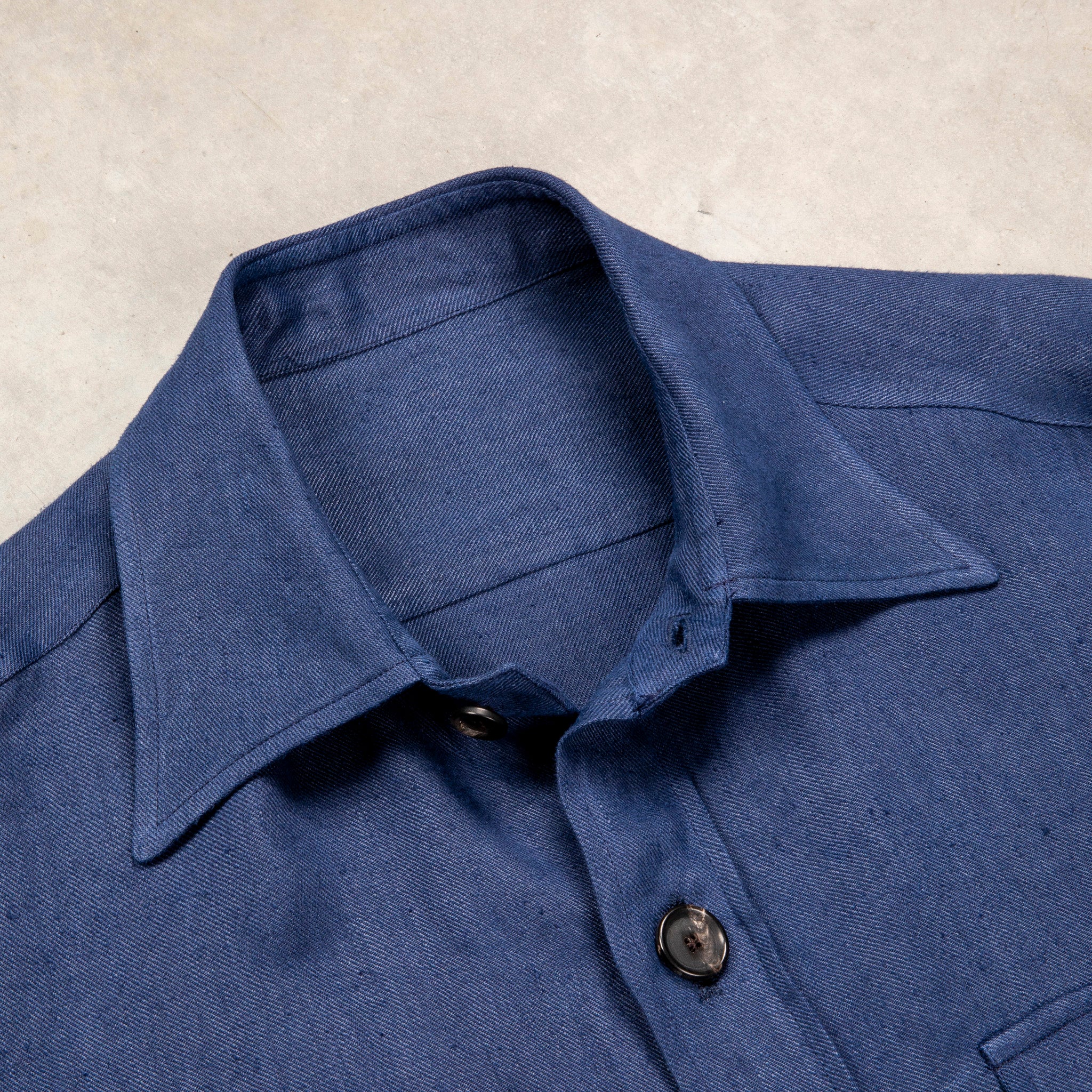 De Petrillo Shirt Jacket Hemp Canapa Indigo Blue – Frans Boone Store