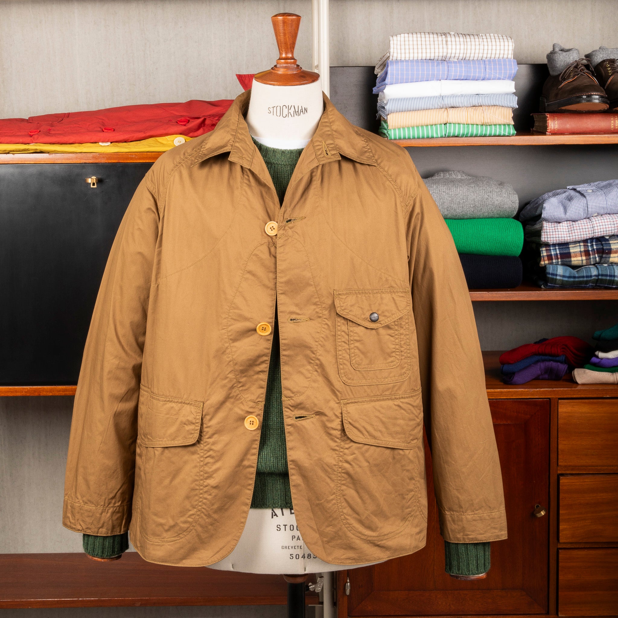 The Corona Utility CJ001 Game Jacket Cotton Light Twill Khaki – Frans ...