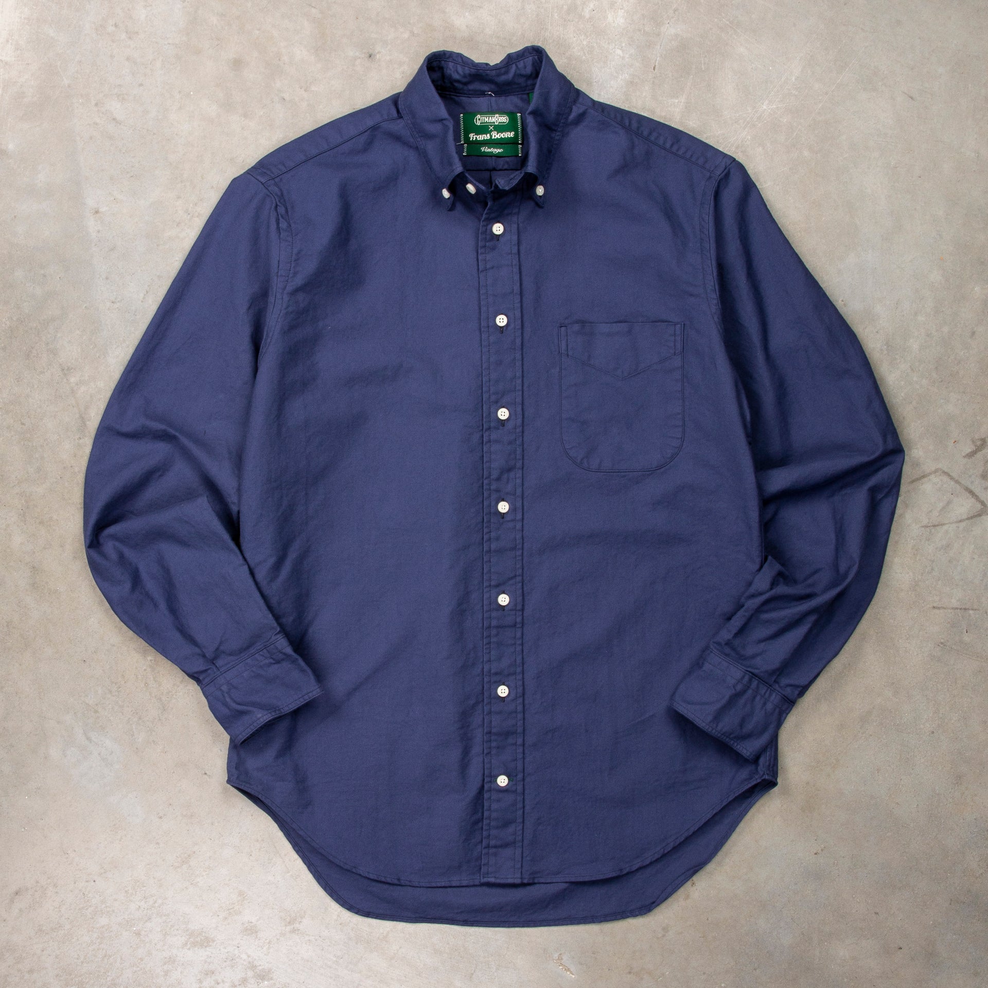 Gitman Vintage x Frans Boone Japanese Hopsack Dark Blue – Frans Boone Store