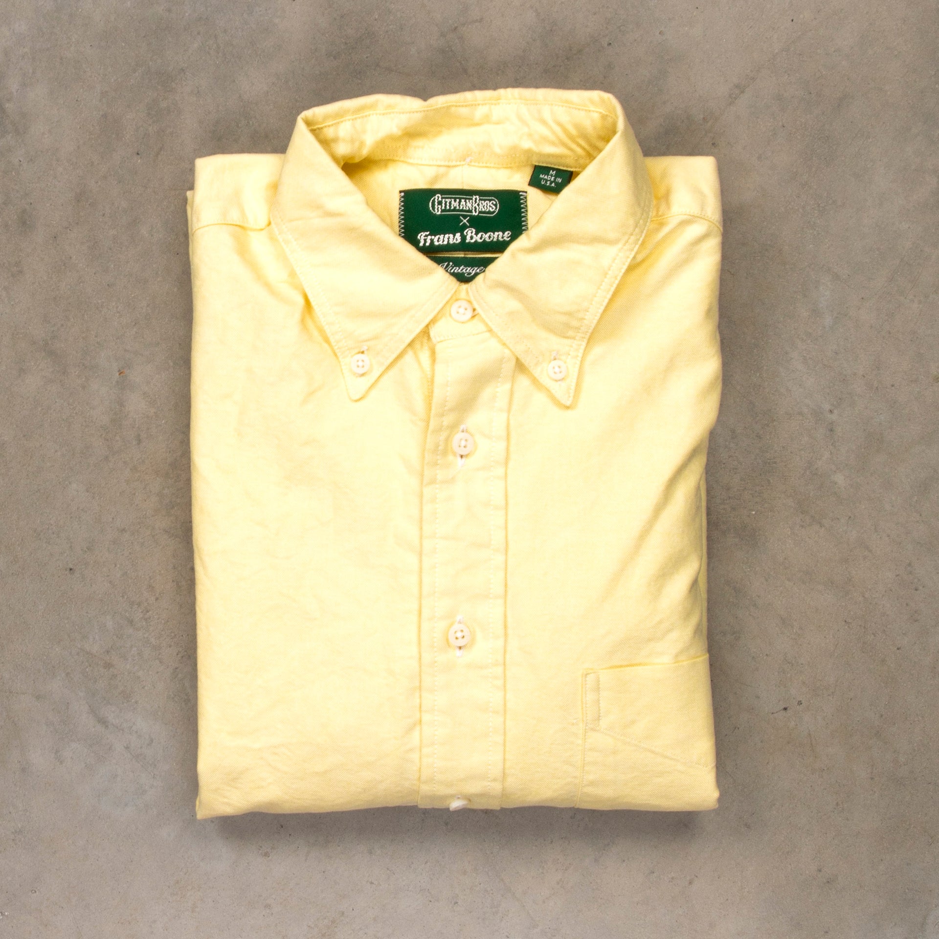 Gitman Vintage x Frans Boone Japanese Oxford Lemon – Frans Boone Store