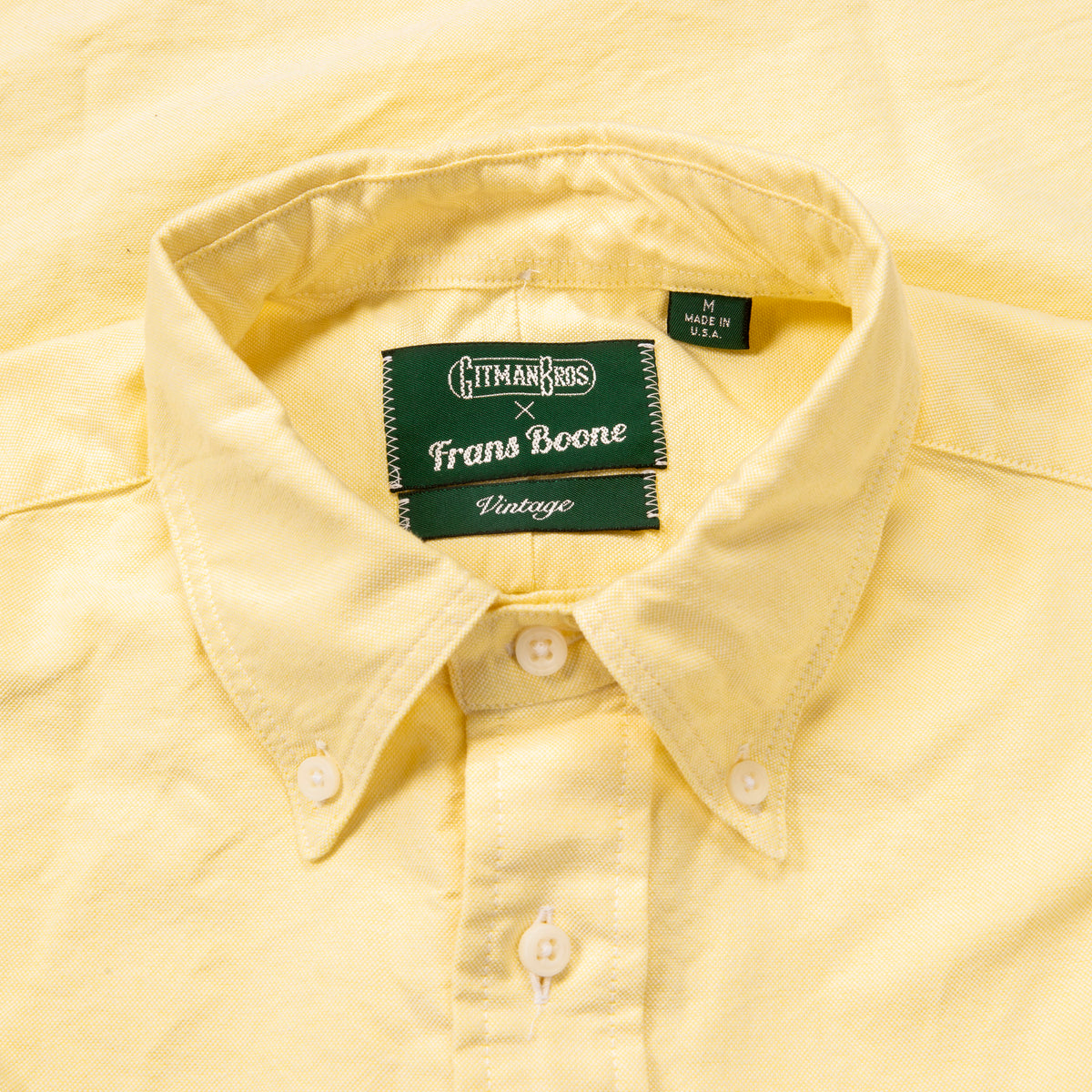 Gitman Vintage x Frans Boone Japanese Oxford Lemon – Frans Boone Store