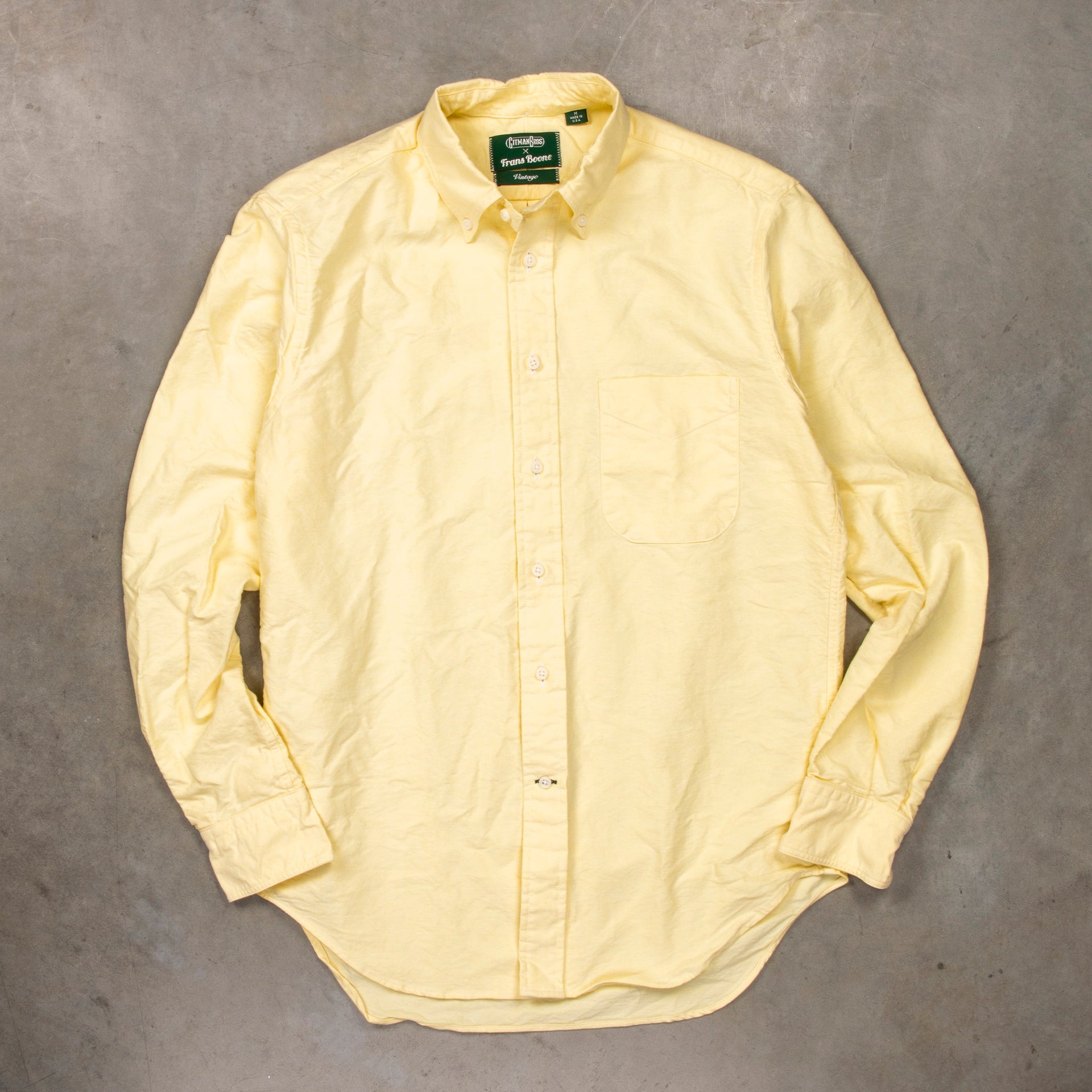 Gitman Vintage x Frans Boone Japanese Oxford Lemon – Frans Boone Store