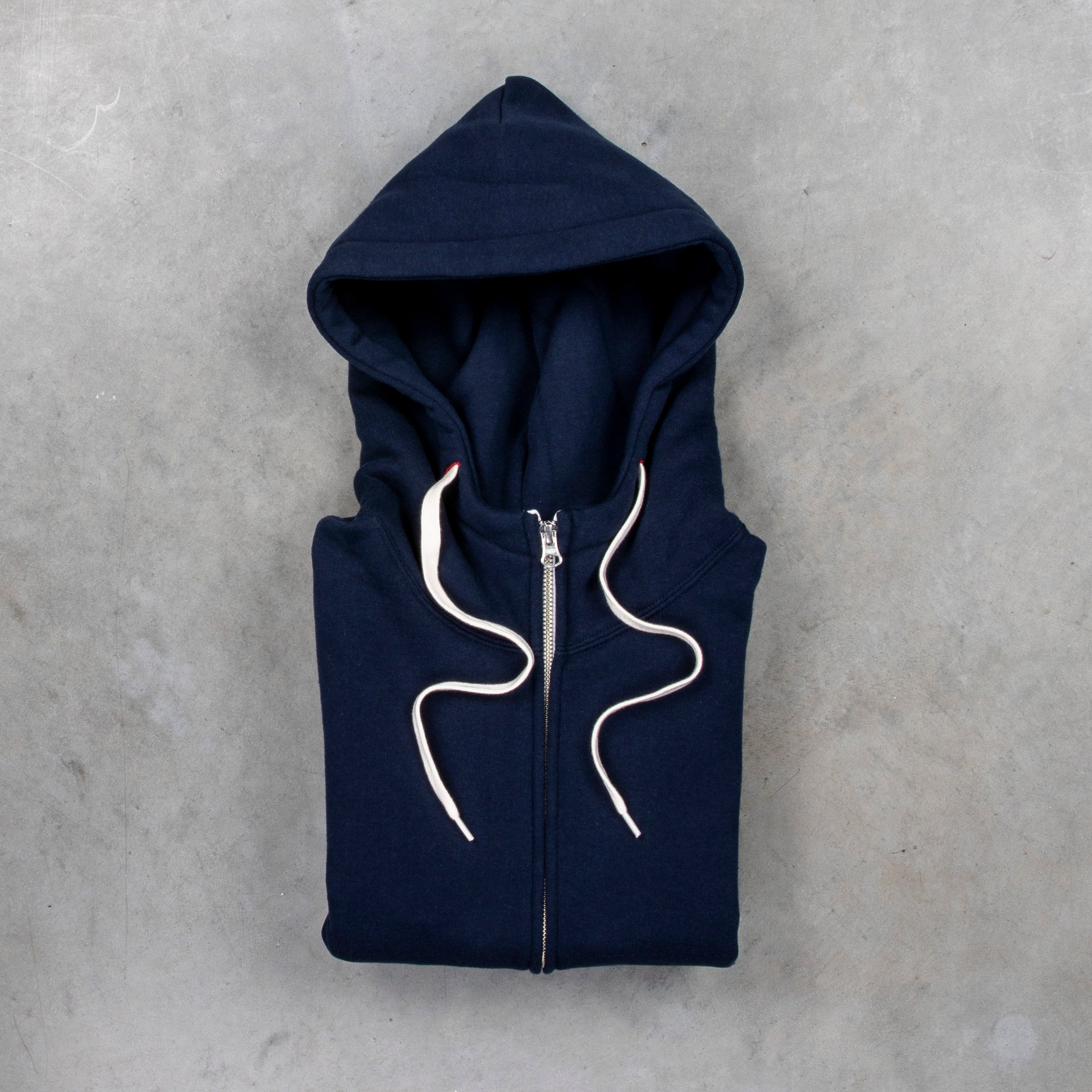 Velva Sheen Loopwheeler Zip-up Hoodie Navy – Frans Boone Store