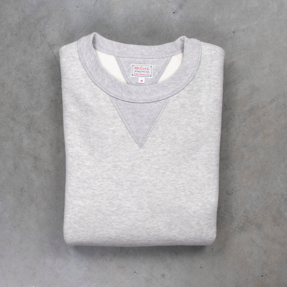 The Real McCoys Athletic 10 Oz Loopwheel Sweatshirt Snow Gray – Frans Boone Store