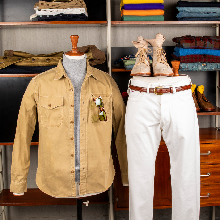 RRL Officers WS Longsleeve Sport Shirt – Frans Boone Store