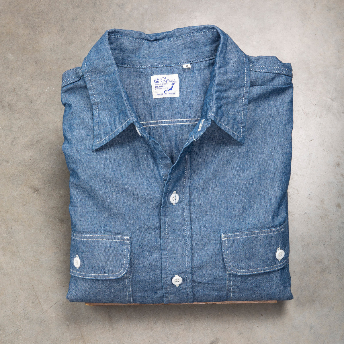 Orslow 8064 Chambray Work Shirt One Wash – Frans Boone Store