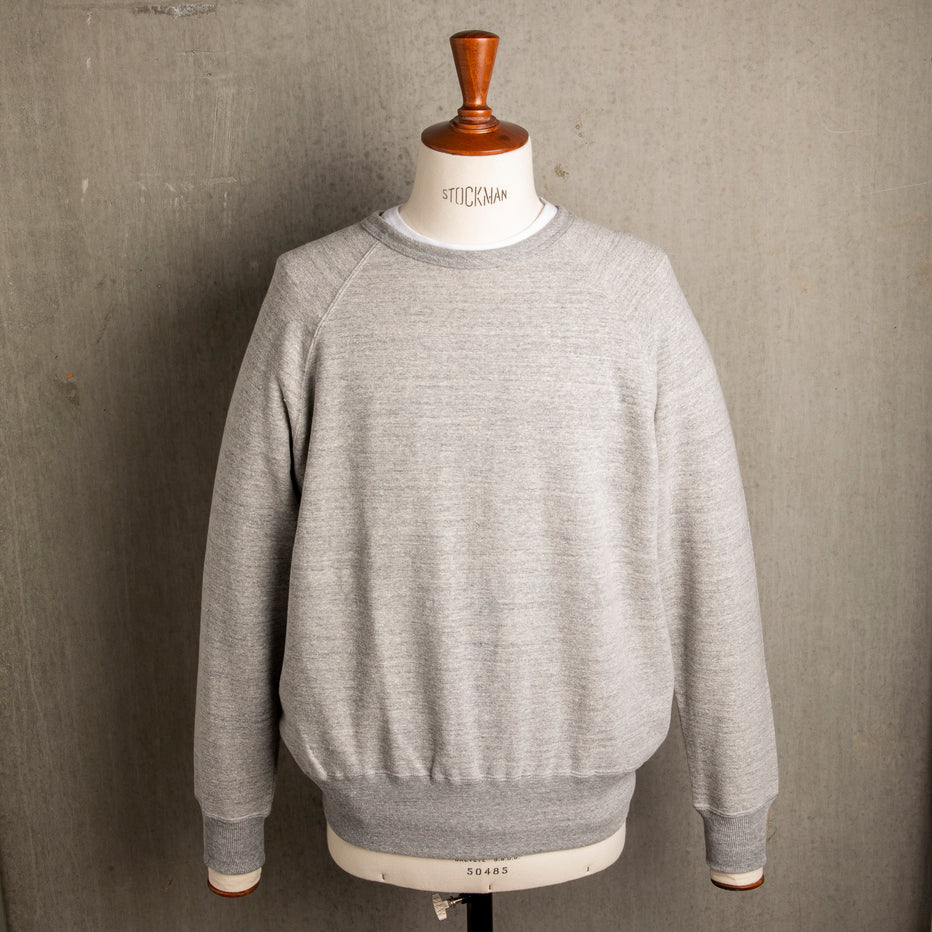 The Real McCoy's 9 Oz. Loopwheel Raglan Sweatshirt Gray – Frans Boone Store