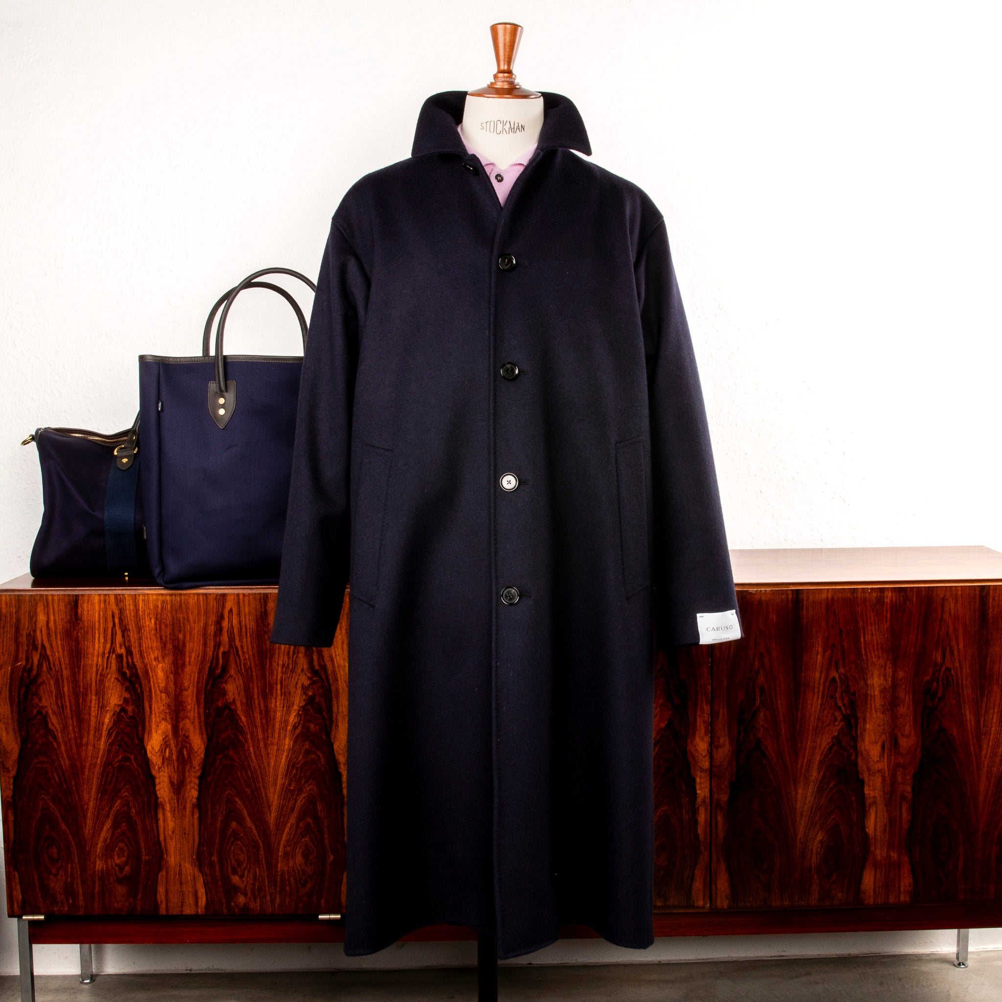 Caruso Rigoletto Loden Overcoat Blu Notte – Frans Boone Store