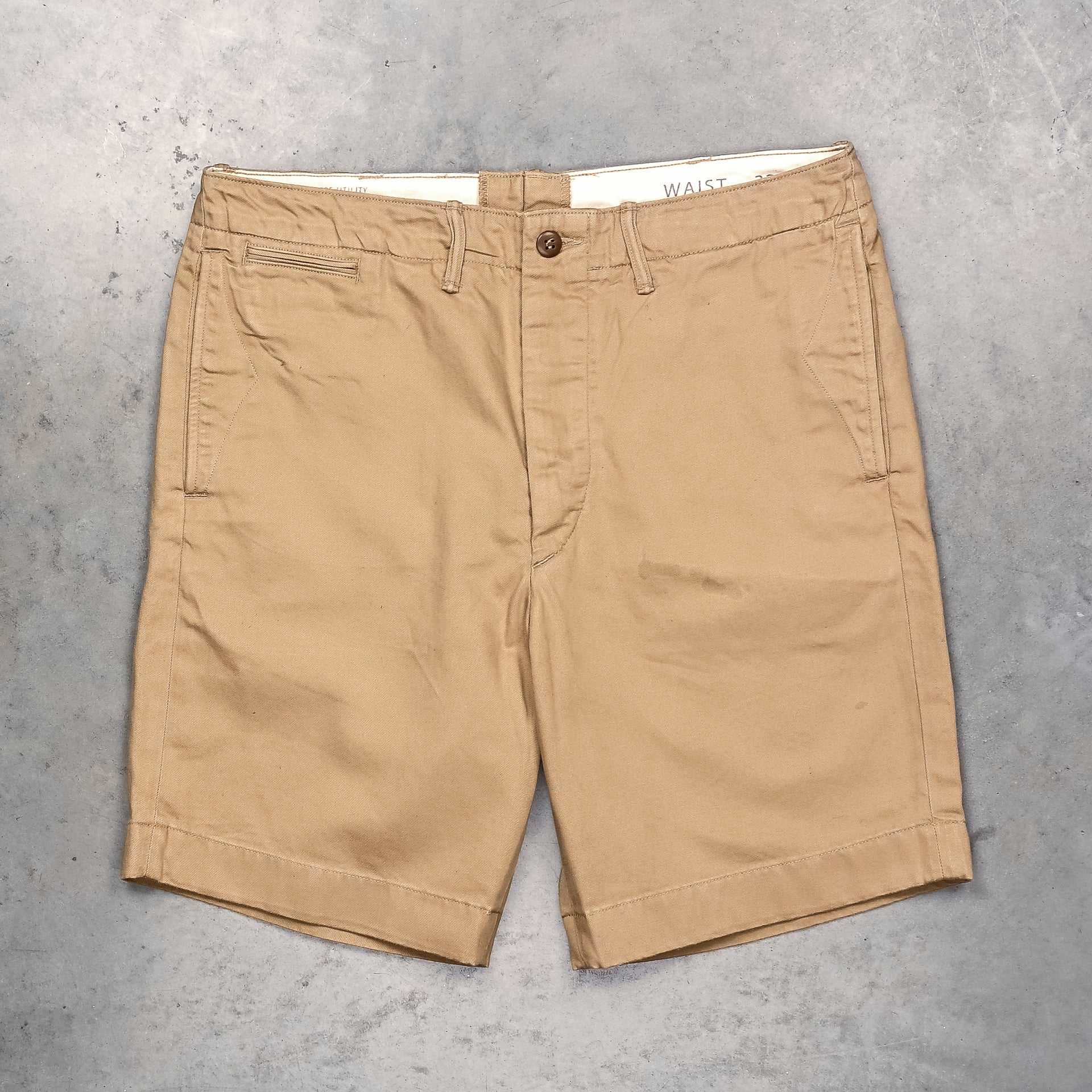 RRL Chino Officer's Shorts New Military Khaki – Frans Boone Store