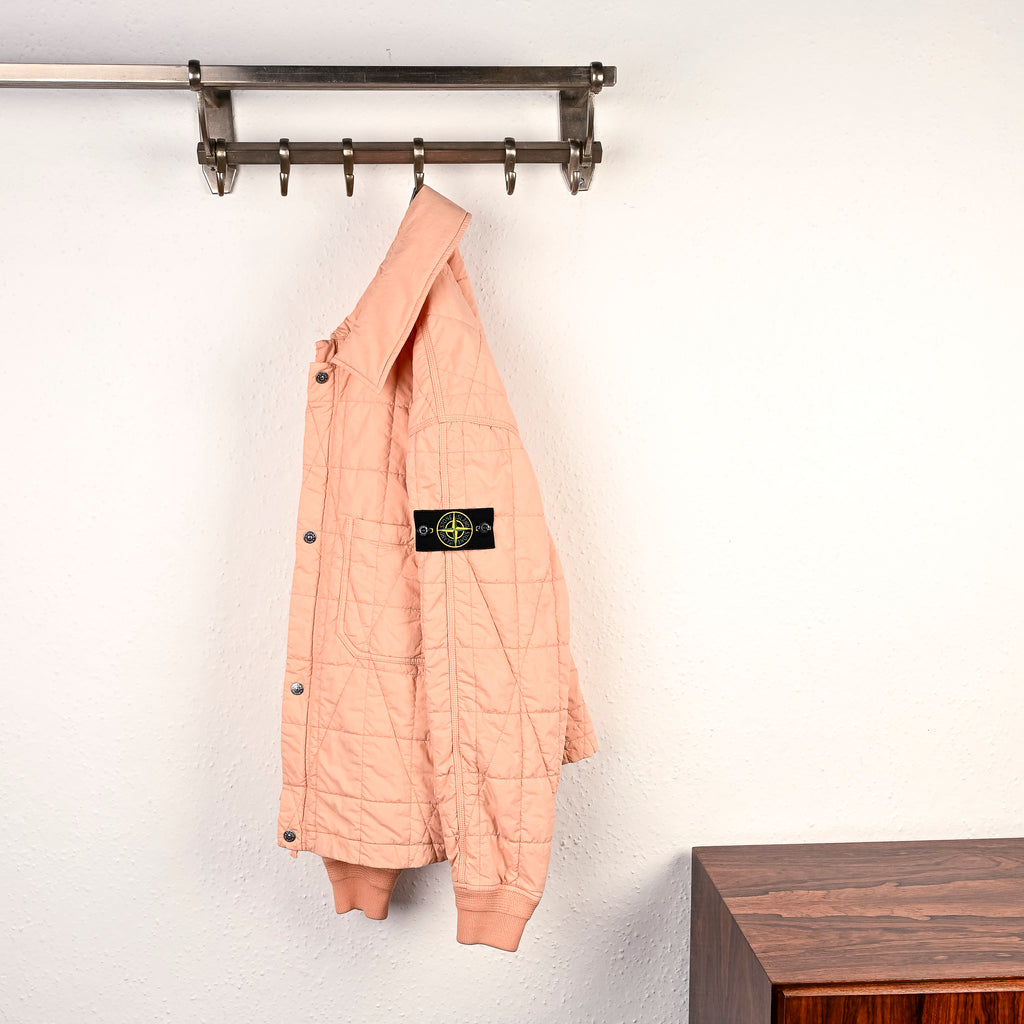 Stone Island Cotton Nylon Tela Quilted TC Jacket Plaster Pink – Frans ...