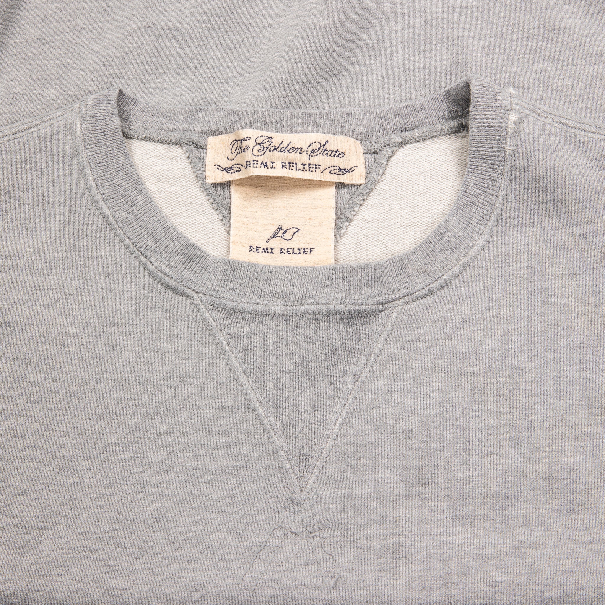 Remi Relief Special Finish Sweat Crew Neck Heather Grey – Frans Boone Store