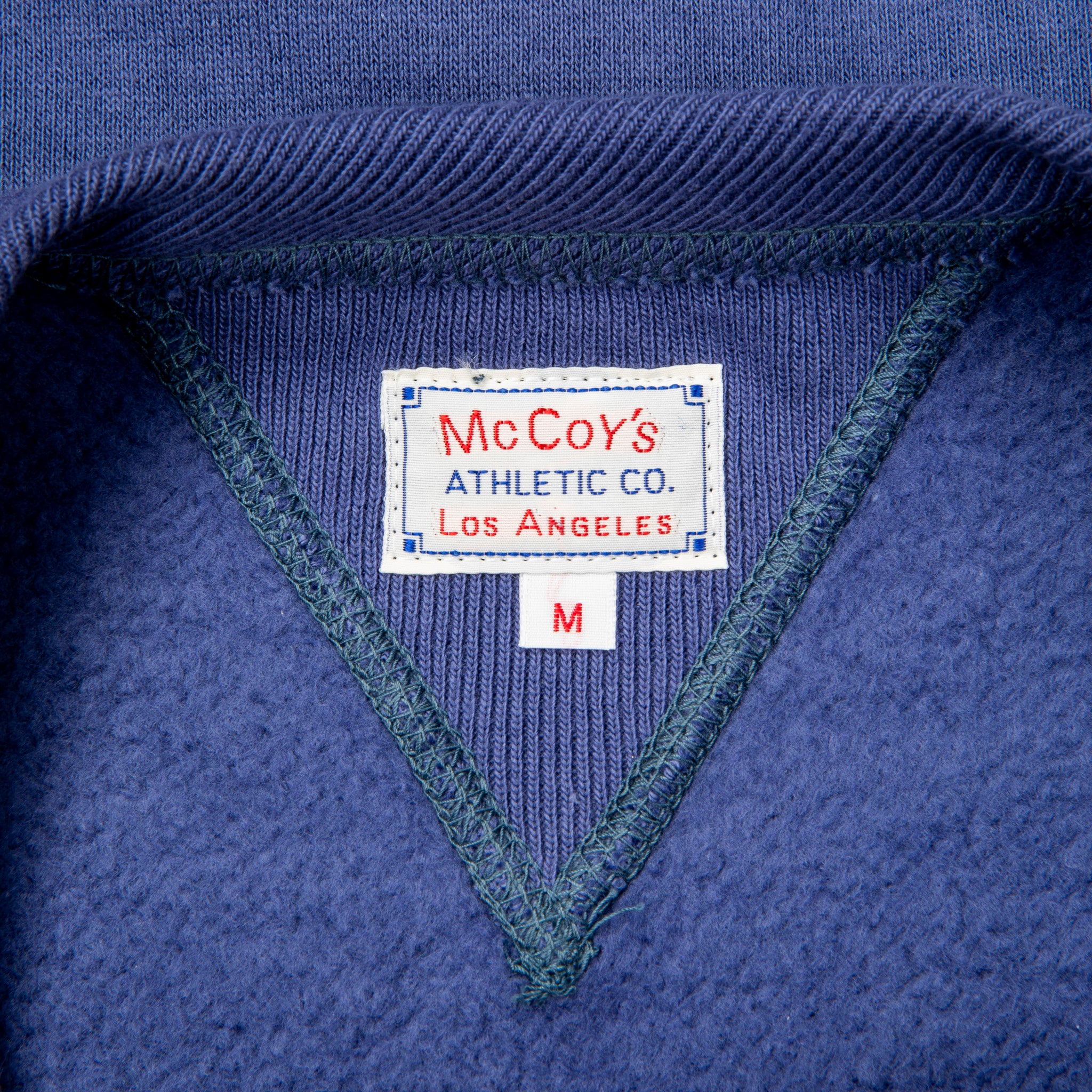 The Real McCoys Athletic 10 Oz Loopwheel Sweatshirt MQ Navy The Real McCoys Athletic 10 Oz Loopwheel Sweatshirt MQ Navy