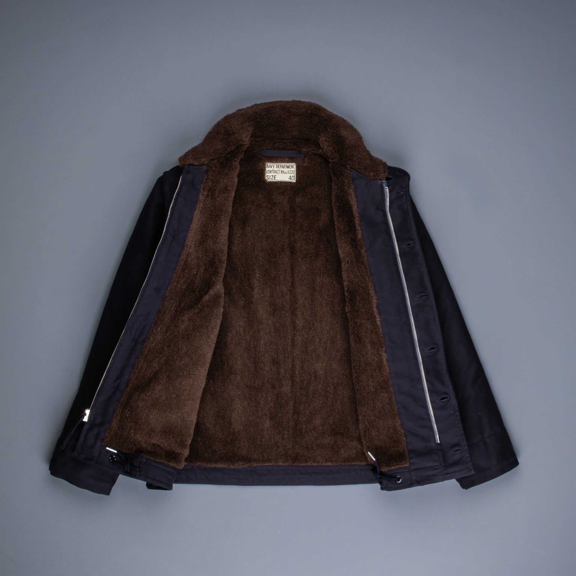 The Real McCoy's N-1 Deck jacket Navy – Frans Boone Store