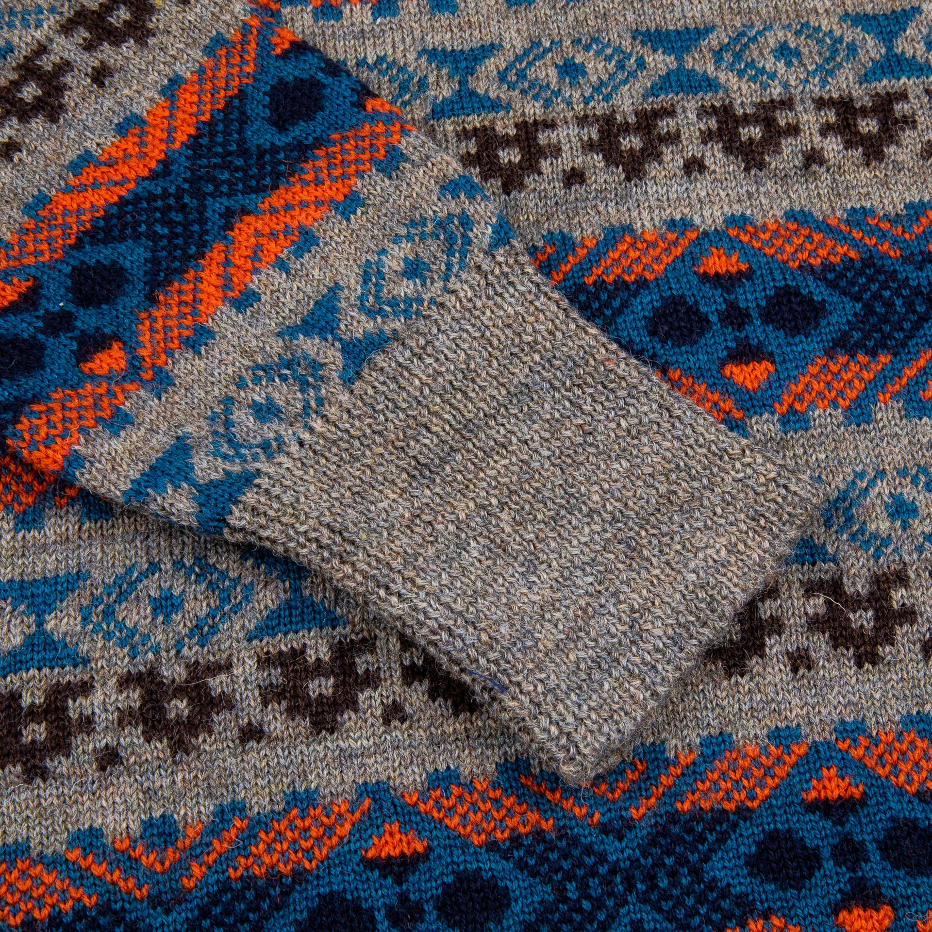 The Real McCoy's Fair Isle Sweater Gray – Frans Boone Store
