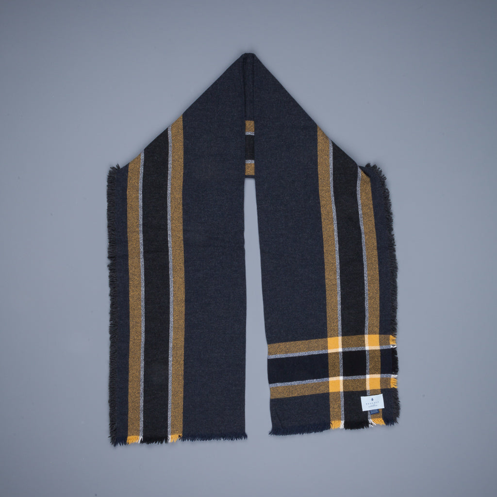 Alex Begg Washed Beaufort Lambswool Scarf Brooklyner Navy – Frans Boone ...